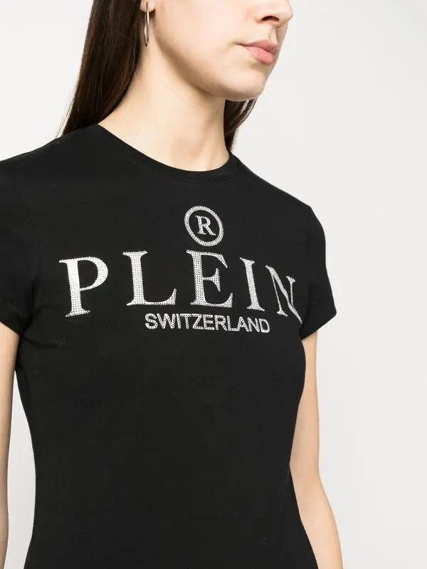 Philipp Plein Stud-logo T-shirt - Black