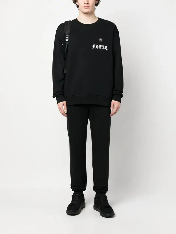 Philipp Plein Logo-patch Drawstring Track Pants - Black