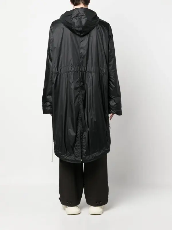 Rick Owens Fishtail Hooded Raincoat