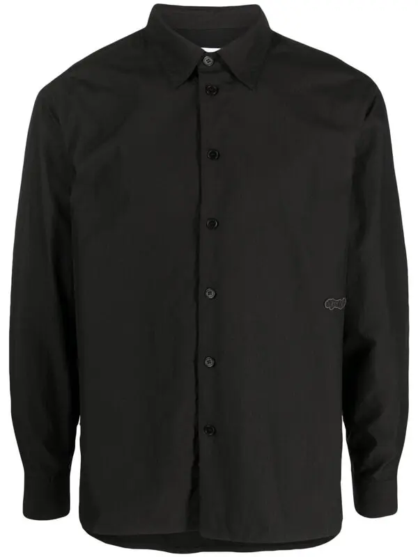 SOULLAND Logo-patch Plain Shirt