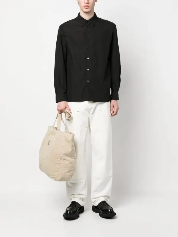 SOULLAND Logo-patch Plain Shirt