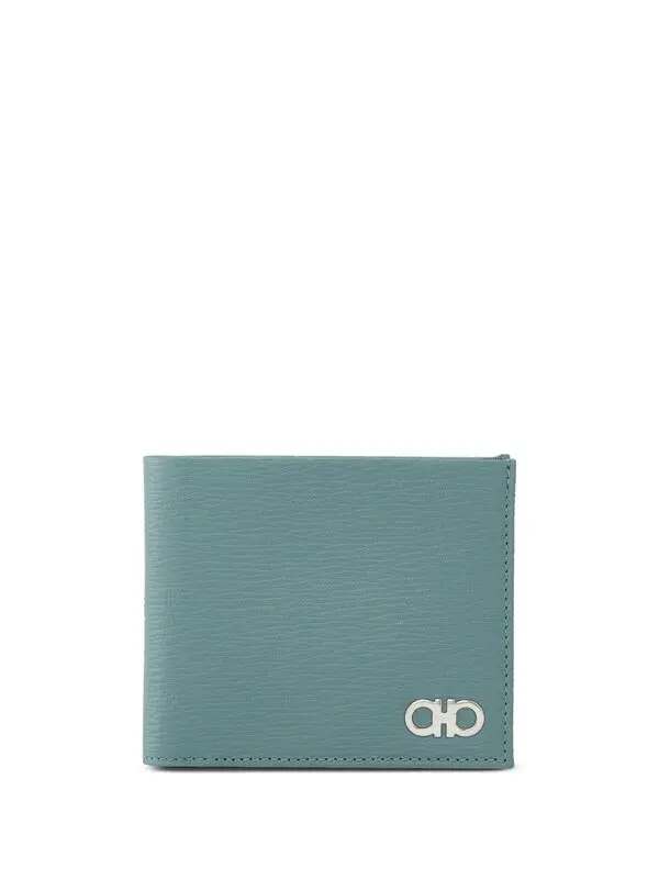 FERRAGAMO Gancini Bi-fold Wallet - Grey