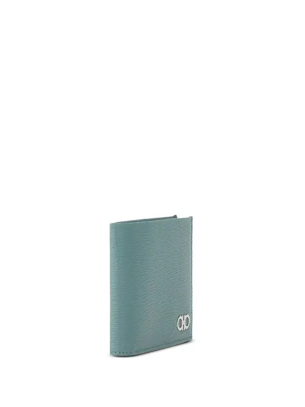 FERRAGAMO Gancini Bi-fold Wallet - Grey