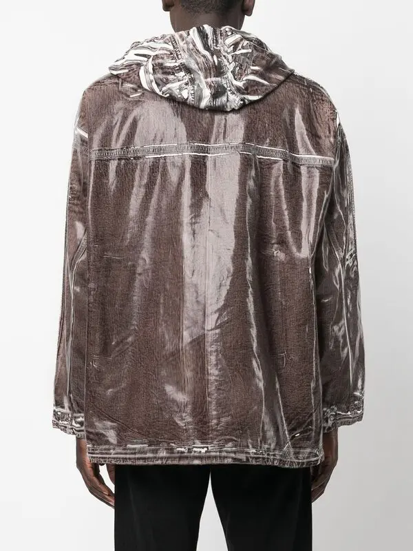 DIESEL® Coated Denim Jacket - Brown