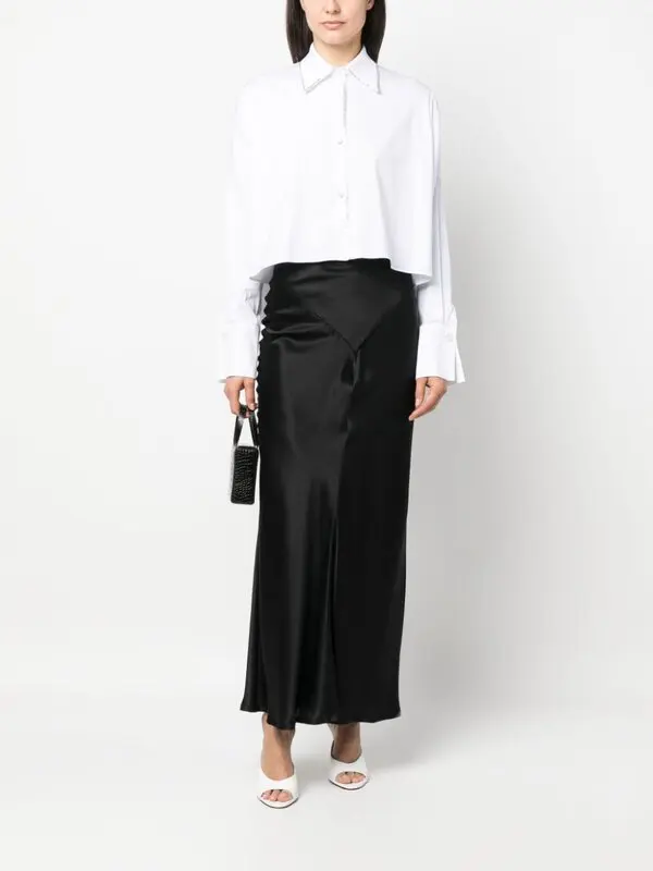 GENNY Embellished Cropped Shirt