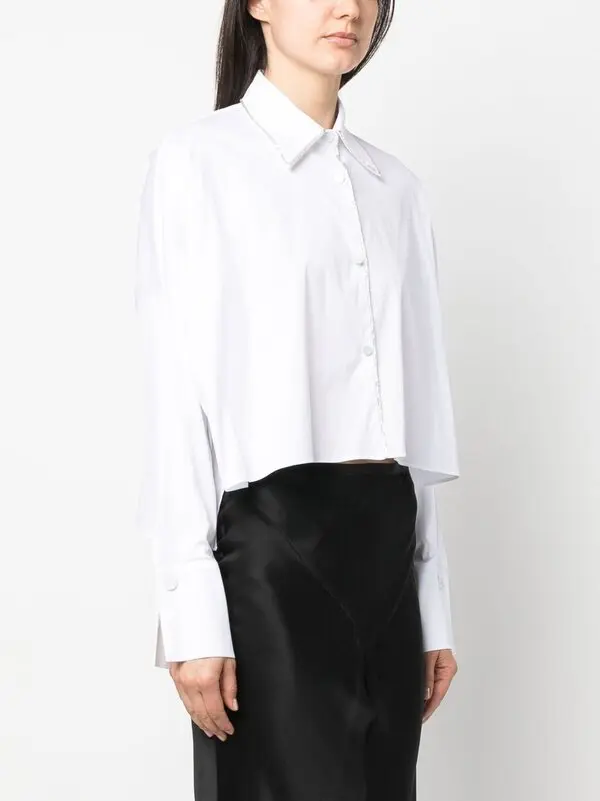 GENNY Embellished Cropped Shirt