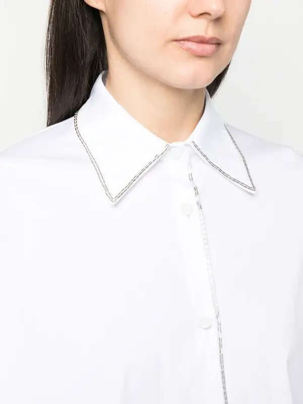 GENNY Embellished Cropped Shirt
