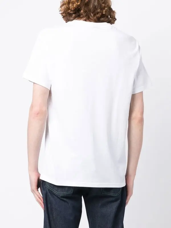BOSS Cotton Jersey T-shirt With Logo Print - White
