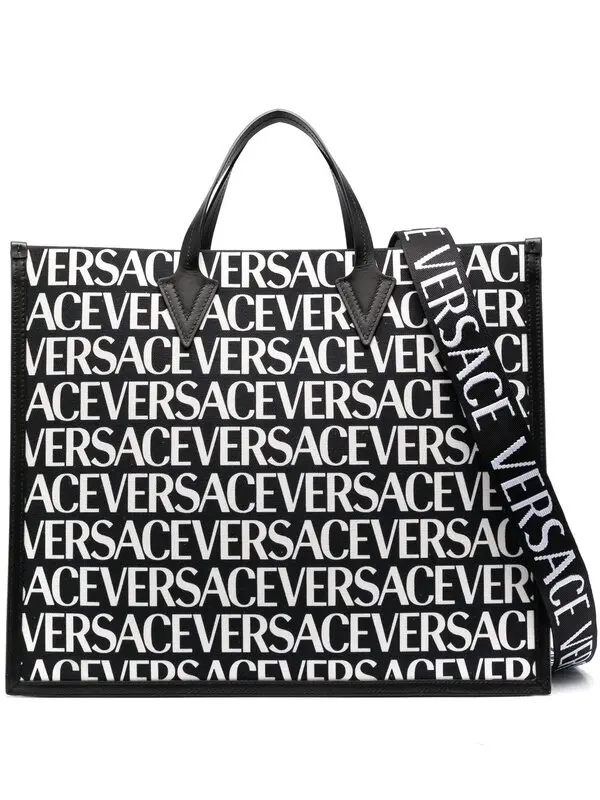 Versace Logo-print Tote Bag