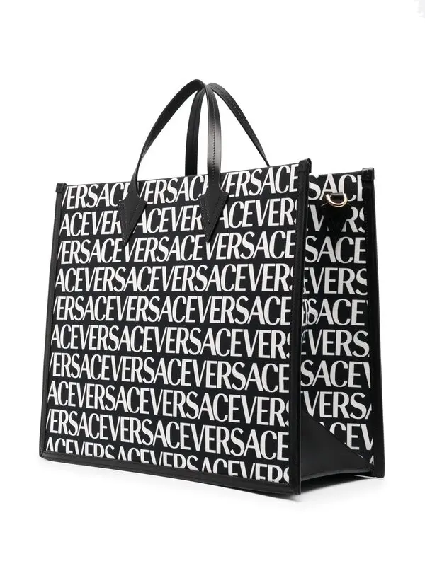 Versace Logo-print Tote Bag