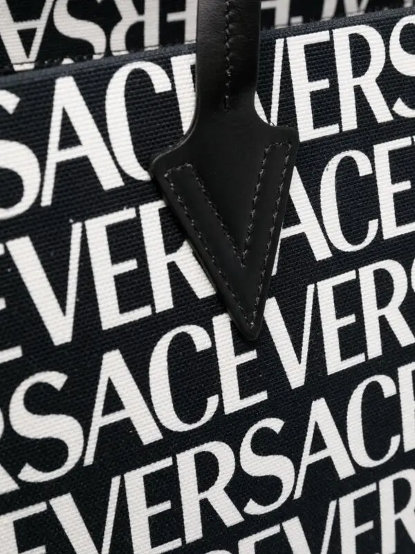 Versace Logo-print Tote Bag