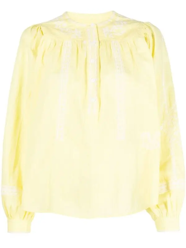 Zadig&Voltaire Embroidered Peasant Blouse