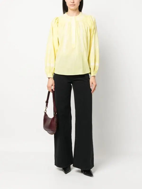 Zadig&Voltaire Embroidered Peasant Blouse
