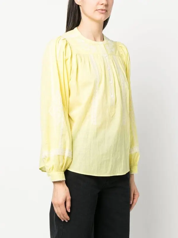 Zadig&Voltaire Embroidered Peasant Blouse