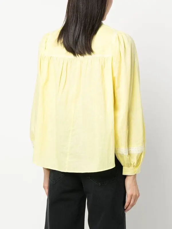 Zadig&Voltaire Embroidered Peasant Blouse