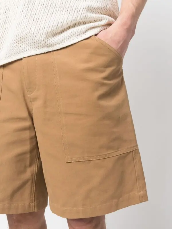 A.p.c. Melbourne Cotton Canvas Shorts - Brown