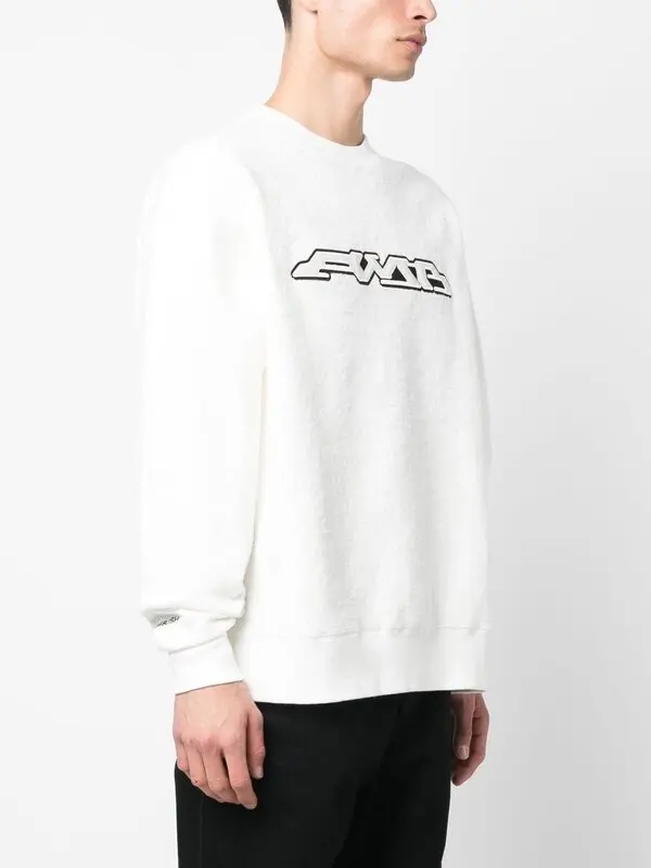 AMBUSH Logo-print Long-sleeve Sweatshirt - White
