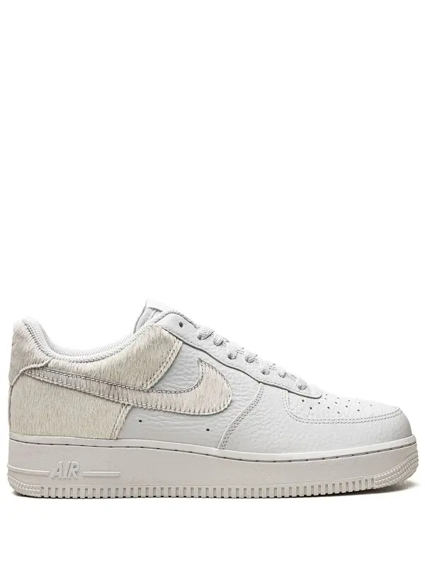 Nike Air Force 1 Pony Hair Heel Sneakers - White