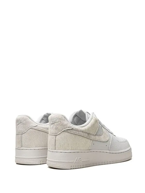 Nike Air Force 1 Pony Hair Heel Sneakers - White
