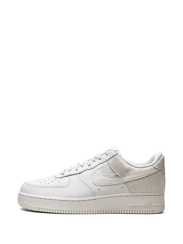 Nike Air Force 1 Pony Hair Heel Sneakers - White