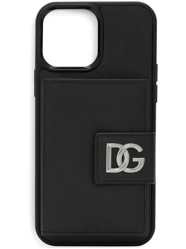 Dolce & Gabbana Dg-logo Iphone 13 Pro Max Case - Black