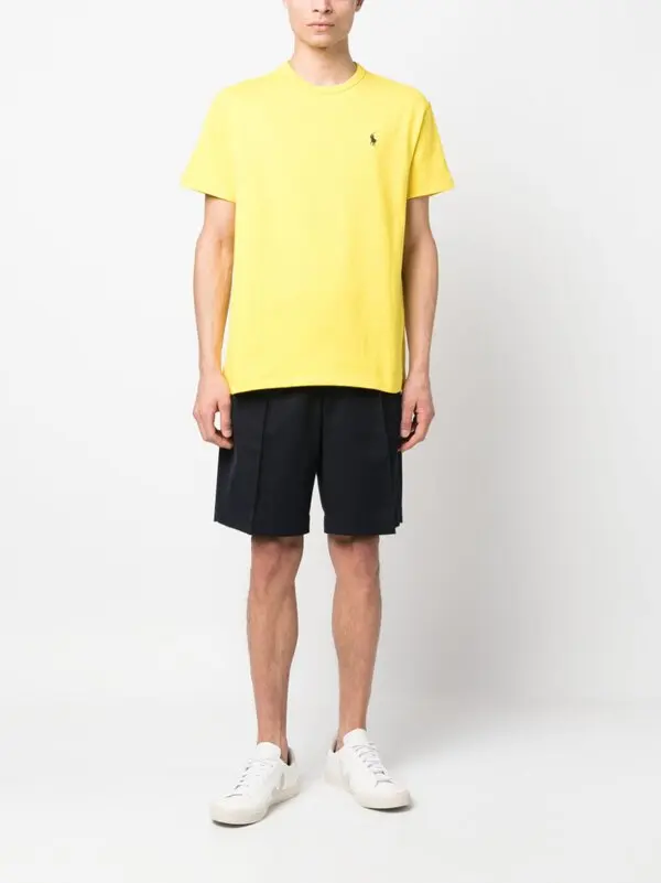 Polo Ralph Lauren Embroidered-logo Cotton T-shirt - Yellow