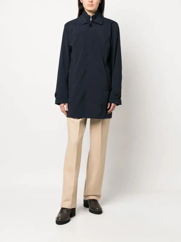 FAY Single-breasted Coat - Blue