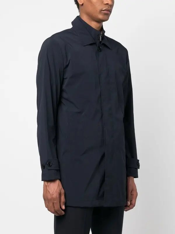 FAY Single-breasted Coat - Blue