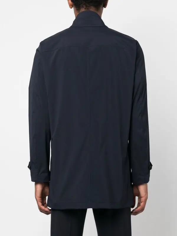 FAY Single-breasted Coat - Blue