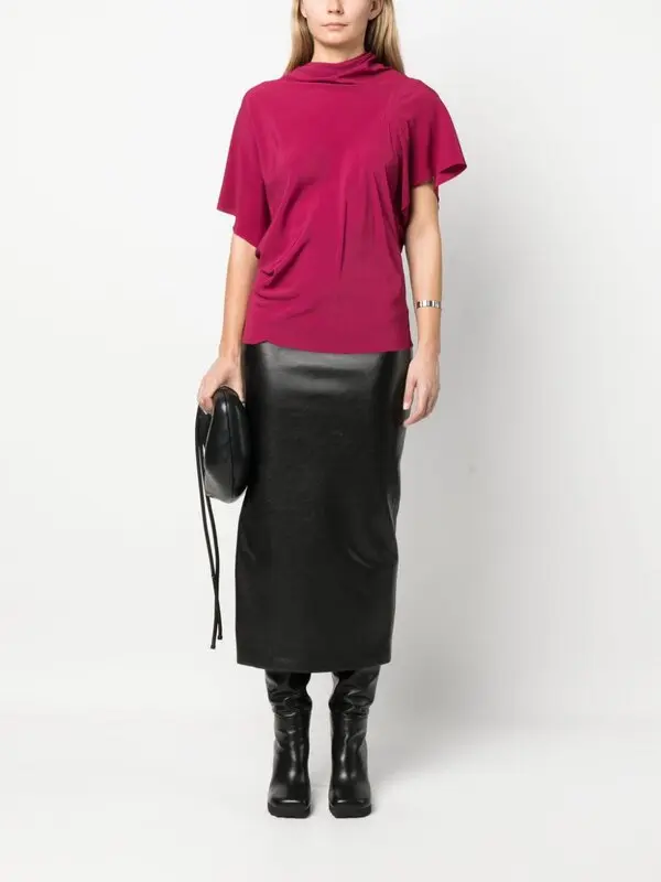 Rick Owens Asymmetric Draped Blouse