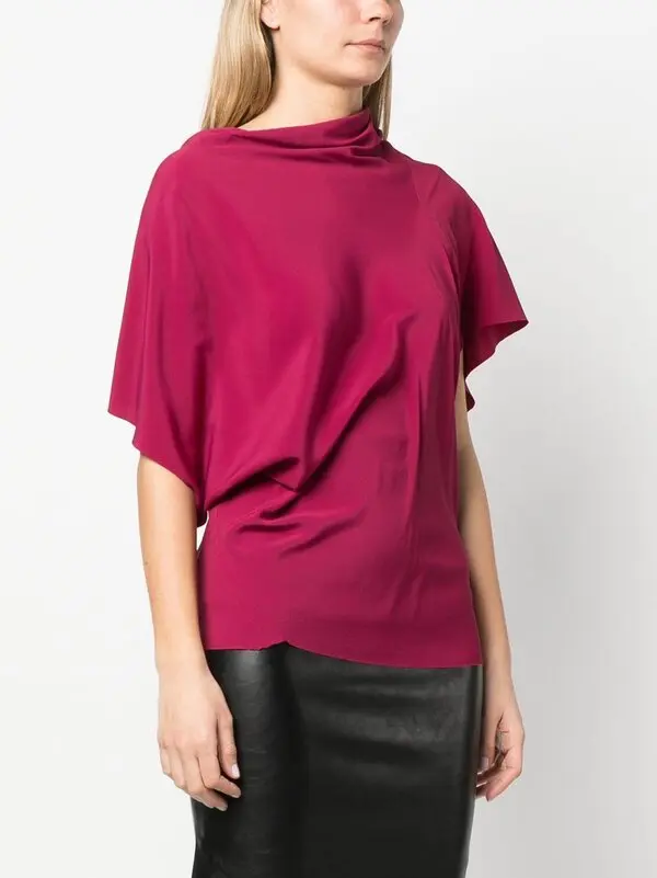 Rick Owens Asymmetric Draped Blouse