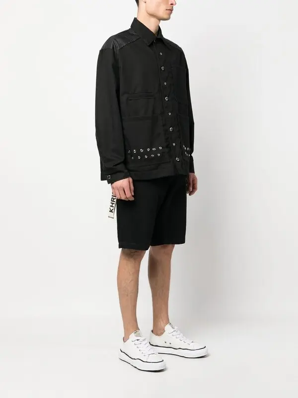 Khrisjoy Eyelet-embellished Military Jacket