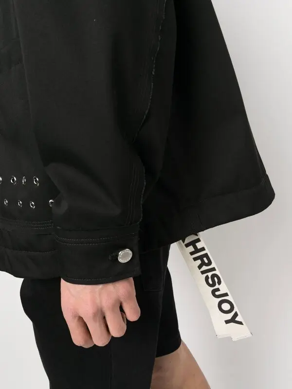 Khrisjoy Eyelet-embellished Military Jacket