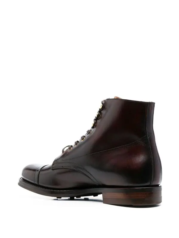 Ralph Lauren Leather Lace-up Ankle Boots
