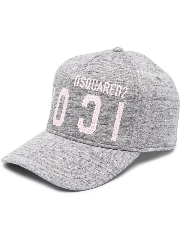 Dsquared2 Logo-print Cotton Cap - Grey