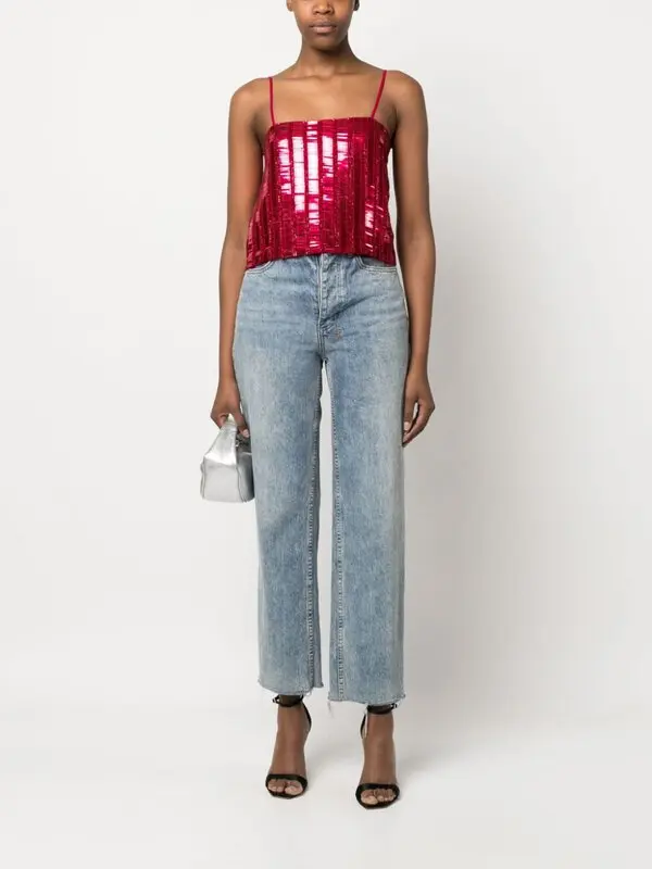 Pinko Sequin-embellished Top - Pink