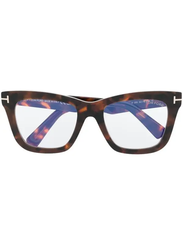 TOM FORD Tortoiseshell Logo-arm Glasses