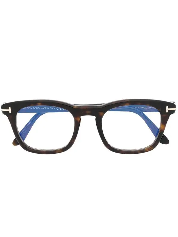 TOM FORD Logo Arm Glasses - Brown