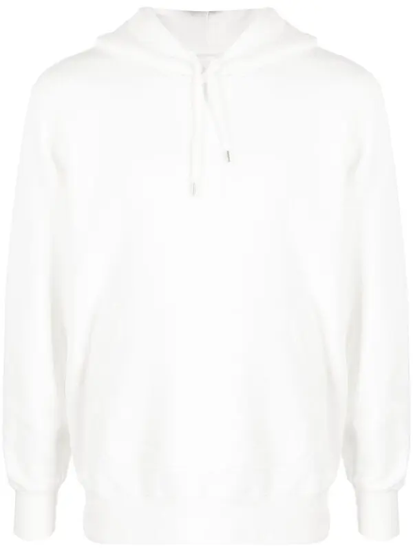 C.P. COMPANY Spray-paint Effect Cotton Hoodie - White