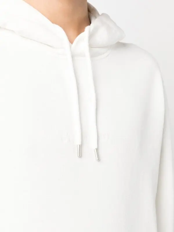 C.P. COMPANY Spray-paint Effect Cotton Hoodie - White