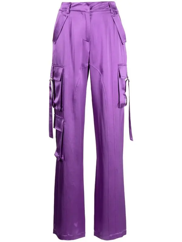 Retrofete Straight-leg Cargo Trousers - Purple