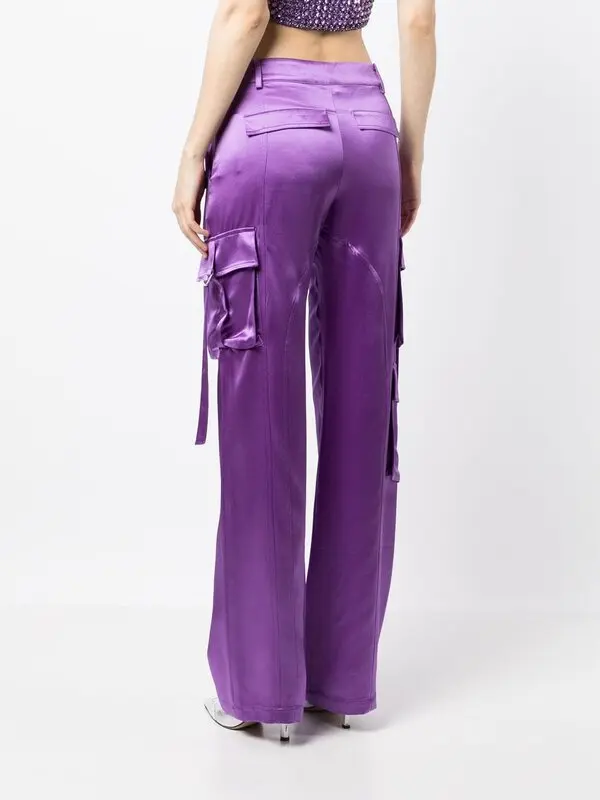 Retrofete Straight-leg Cargo Trousers - Purple