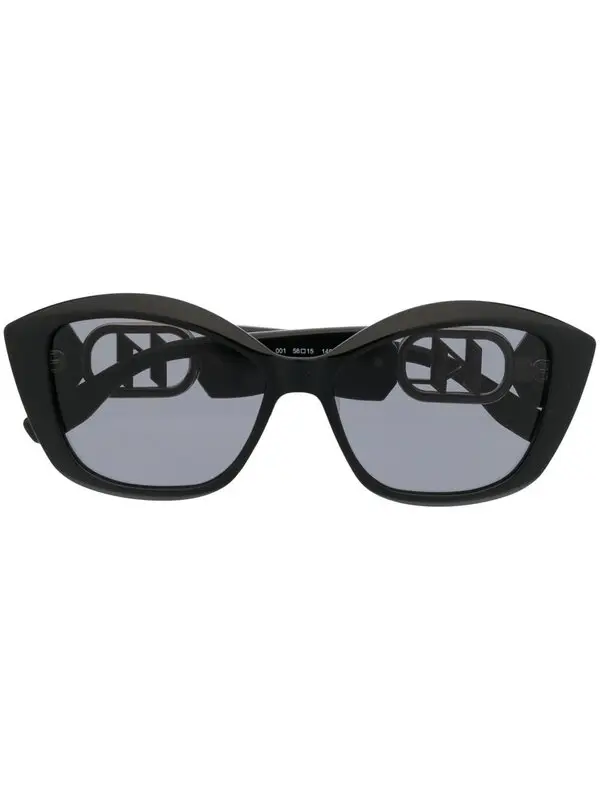 Karl Lagerfeld Logo-plaque Arm Sunglasses - Black