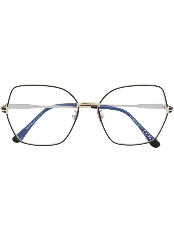 TOM FORD Metal Butterfly Frame Glasses - Gold