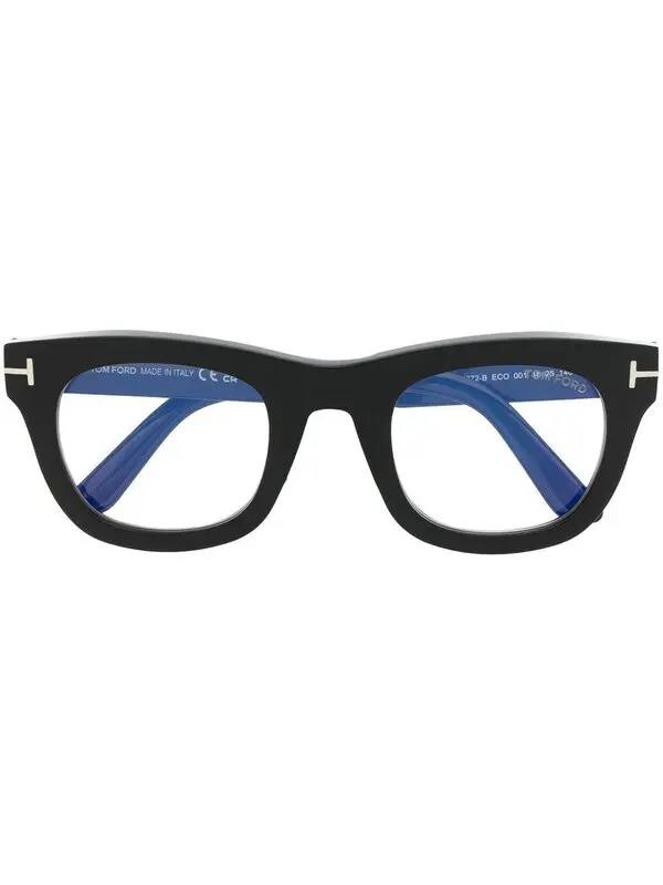 TOM FORD Logo-plaque Arm Glasses - Black