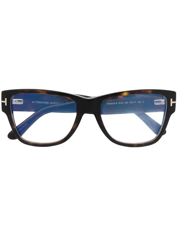 TOM FORD Tortoiseshell Glasses - Black