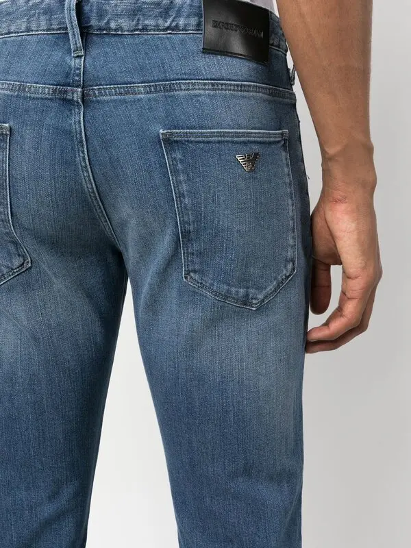 Emporio Armani Slim-fit Mid-rise Jeans