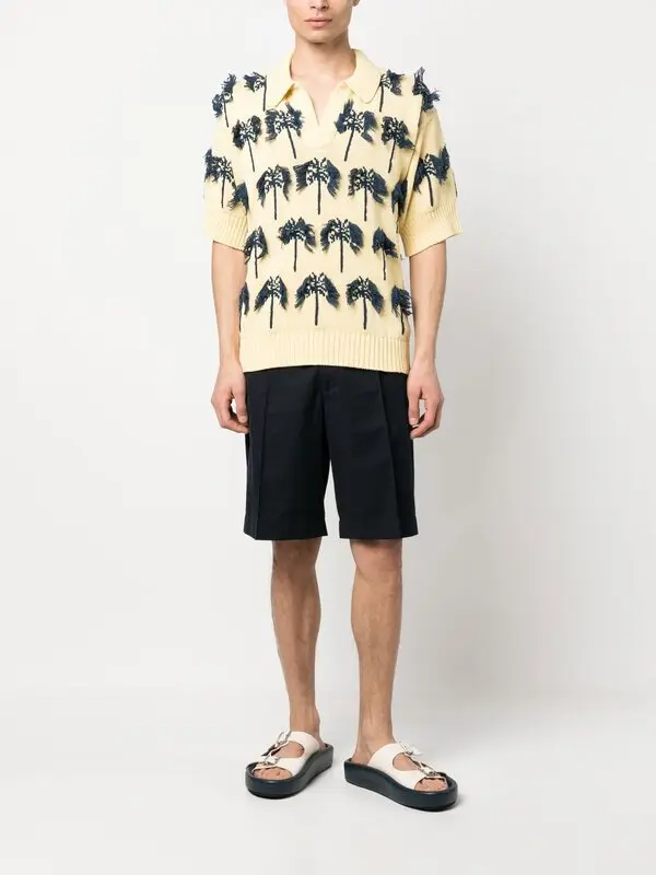 JIL SANDER Palm-tree Polo Shirts