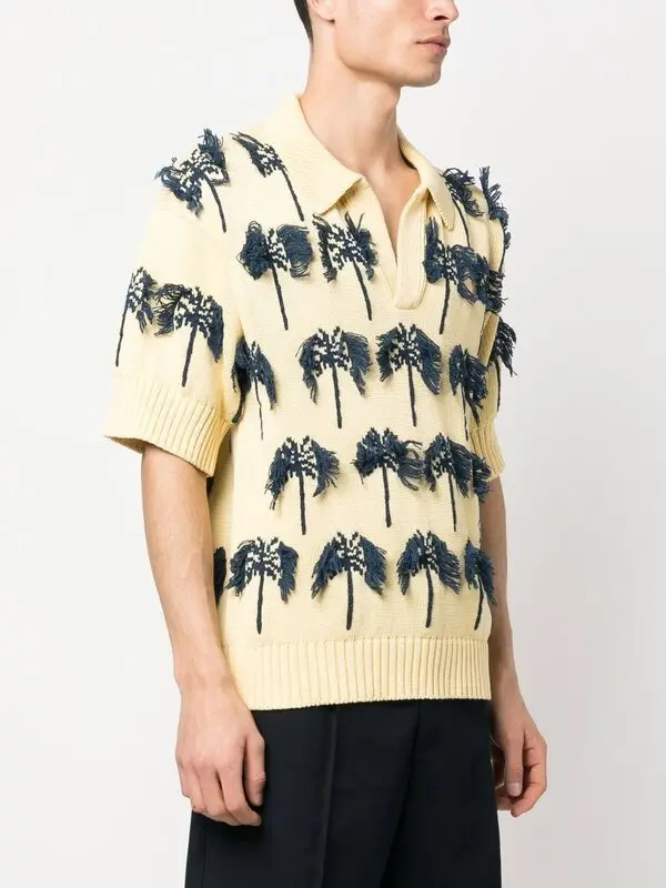 JIL SANDER Palm-tree Polo Shirts