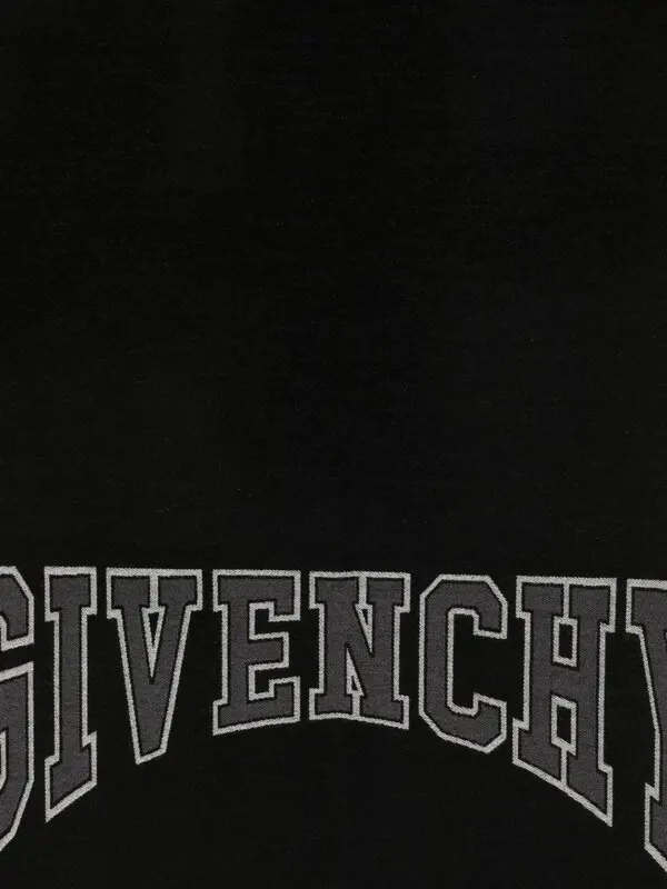 Givenchy Intarsia-knit Logo Scarf - Black